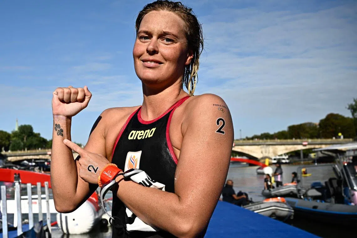 Sharon van Rouwendaal slaked thirst with Seine water on way to second ...