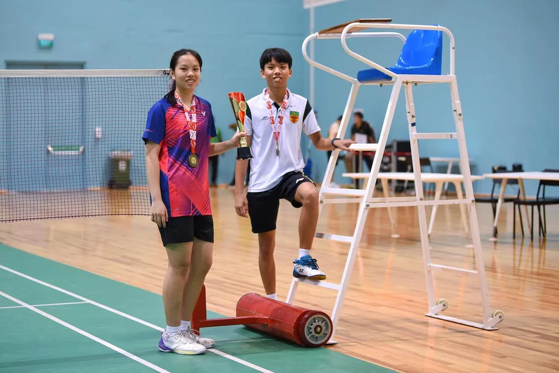 Friendship the winning formula for RI’s Kaiser Lim and Sheldric Lim in B Division boys ...