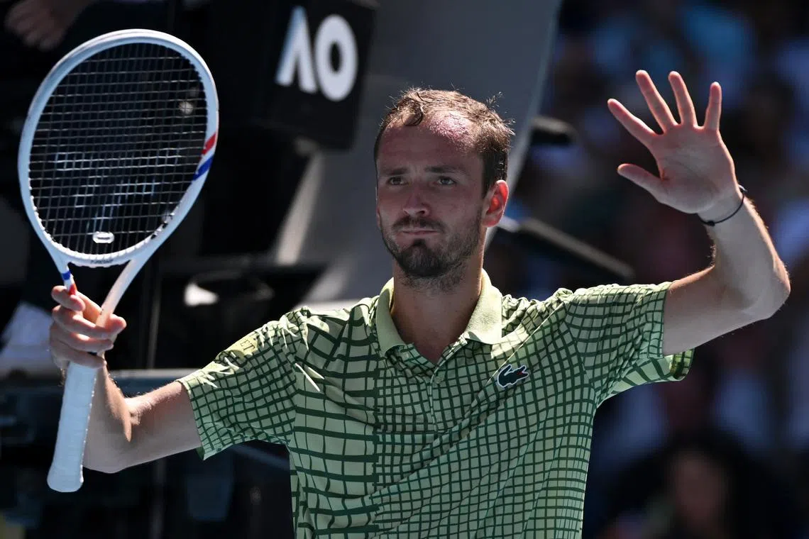 Medvedev survives early scare to reach third round in Melbourne | The ...