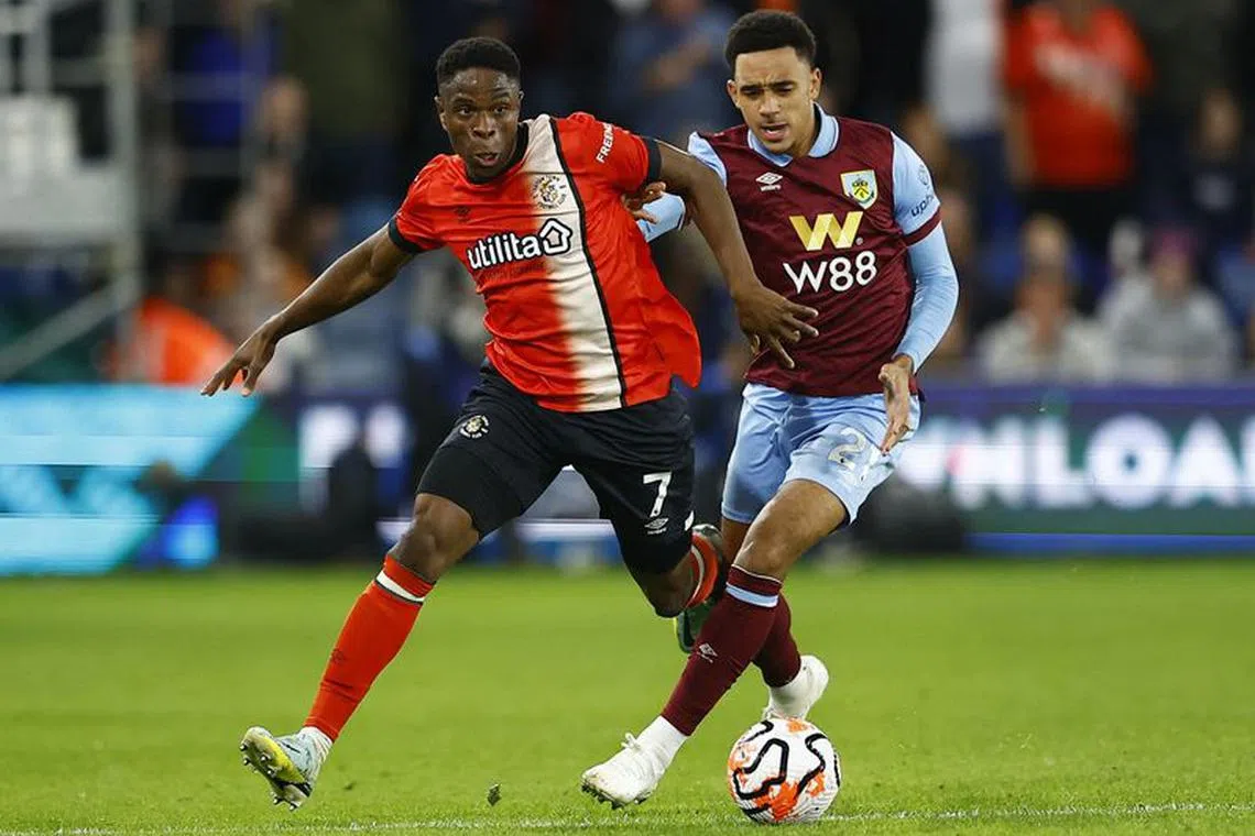 Burnley beat Luton 2-1 for first league win of the season | The Straits ...