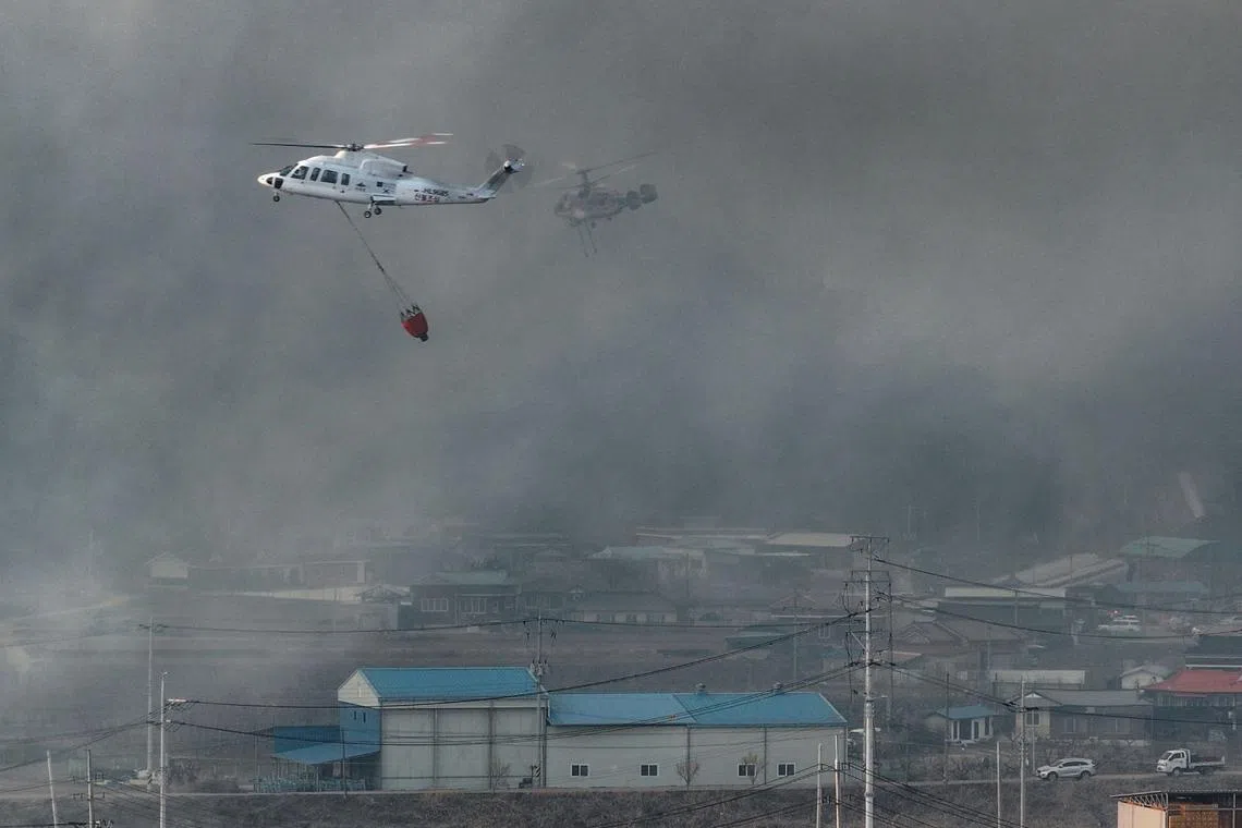 South Korea wildfires: 4 dead, over 1,500 displaced as government ...