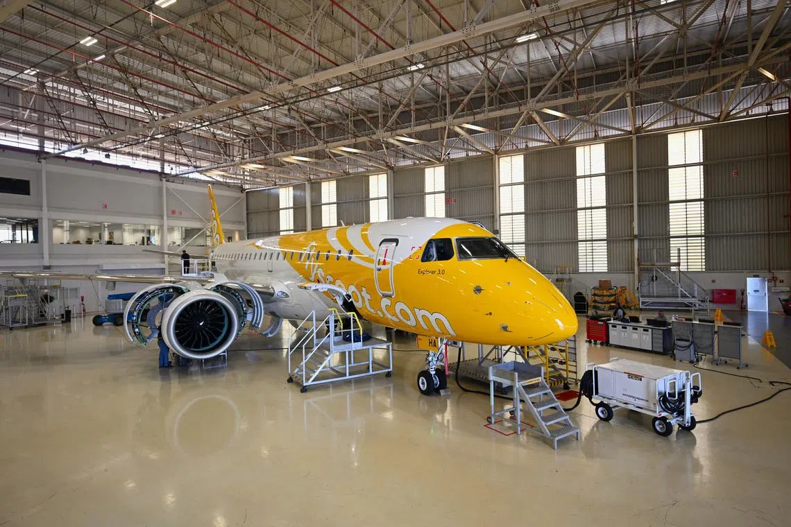 Scoot receives first of 9 new Embraer jets ahead of inaugural flight in ...