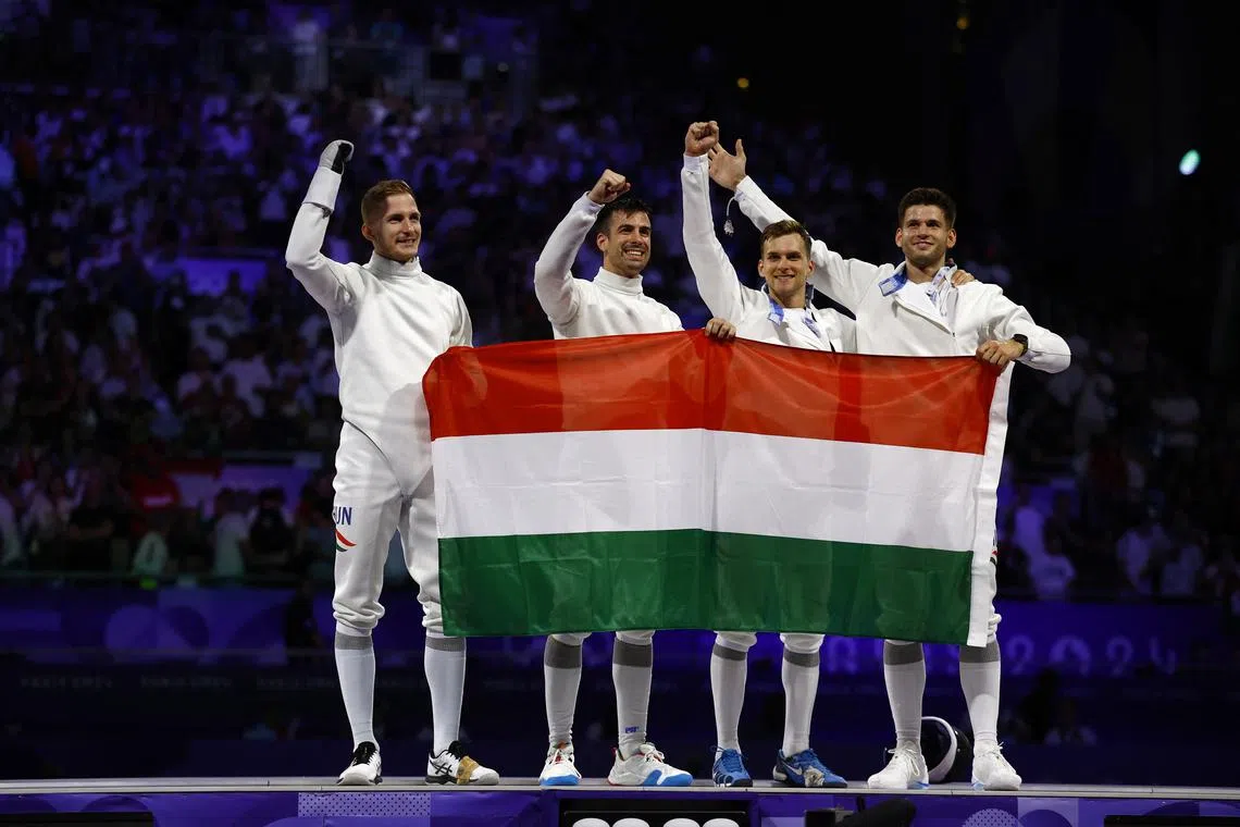 Fencing-Hungary upset Japan to snatch gold in men's epee | The Straits ...