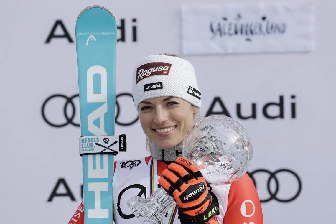 Alpine skiing-Switzerland's Gut-Behrami wins overall and GS World Cup ...