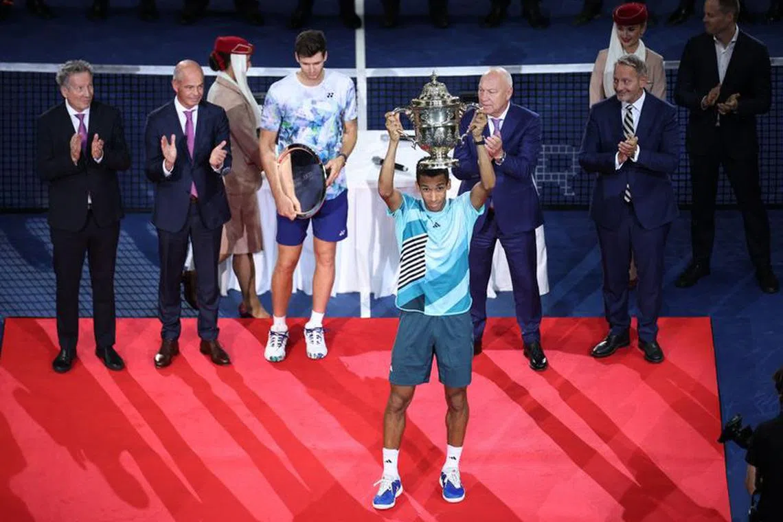 ATP roundup: Felix Auger-Aliassime defends Basel title | The Straits Times