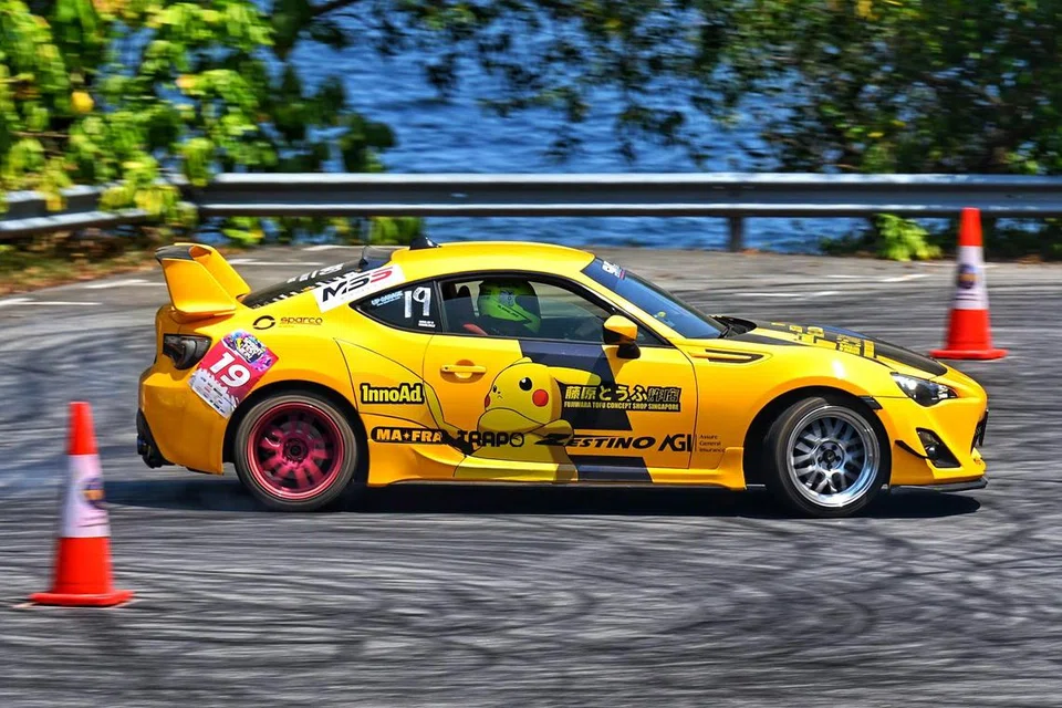 Gymkhana racing in Sentosa: Screeching tyres, roaring engines and a ...