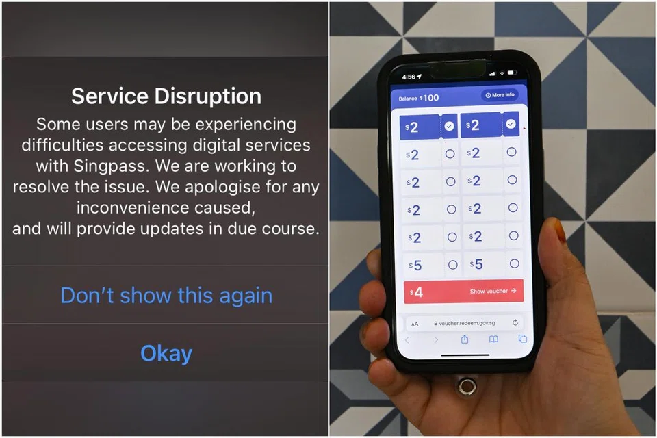 Singpass service resumes after 2½-hour disruption affects some users trying to claim CDC ...