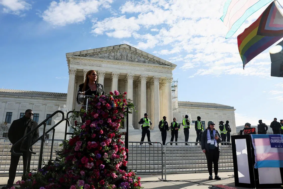 US Supreme Court hears major transgender rights case | The Straits Times