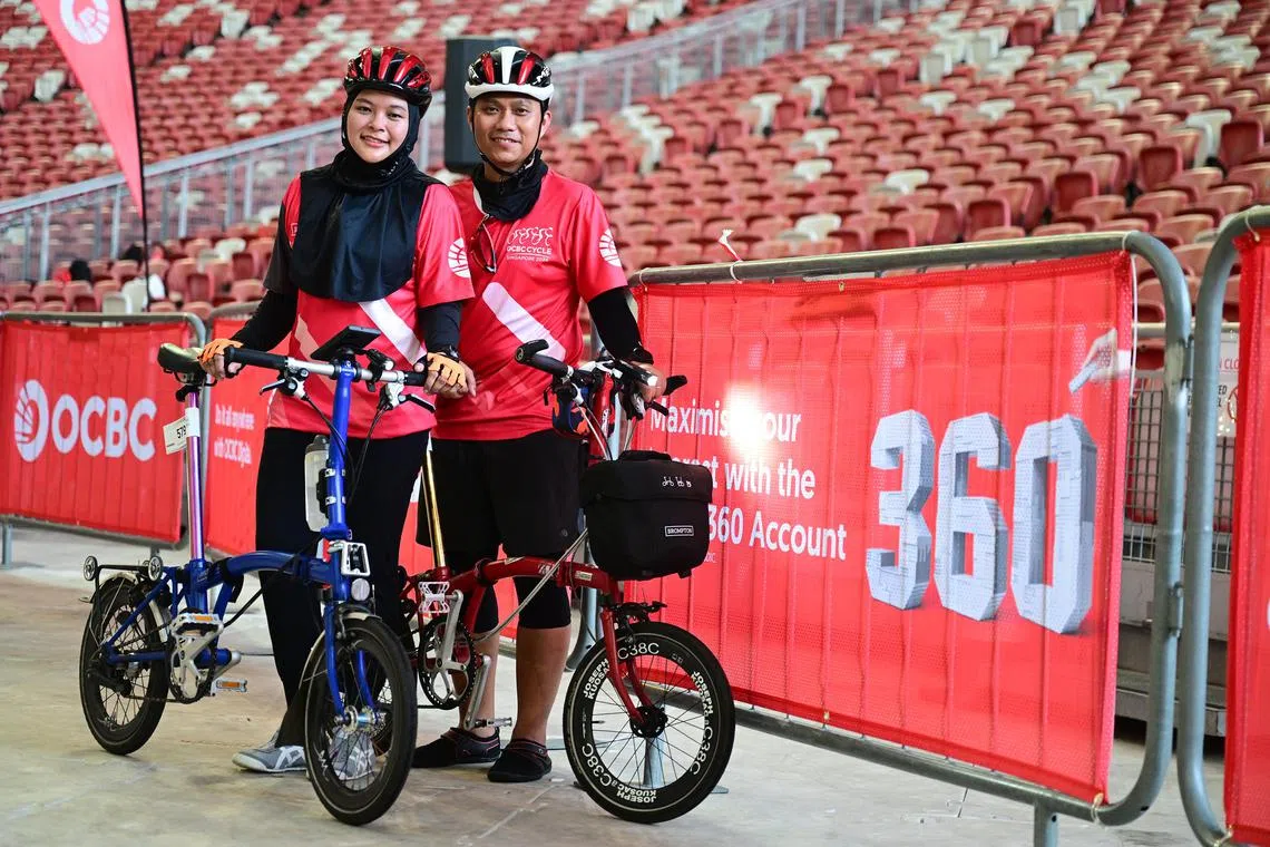 OCBC Cycle’s new foldie bike race draws over 1,000 | The Straits Times