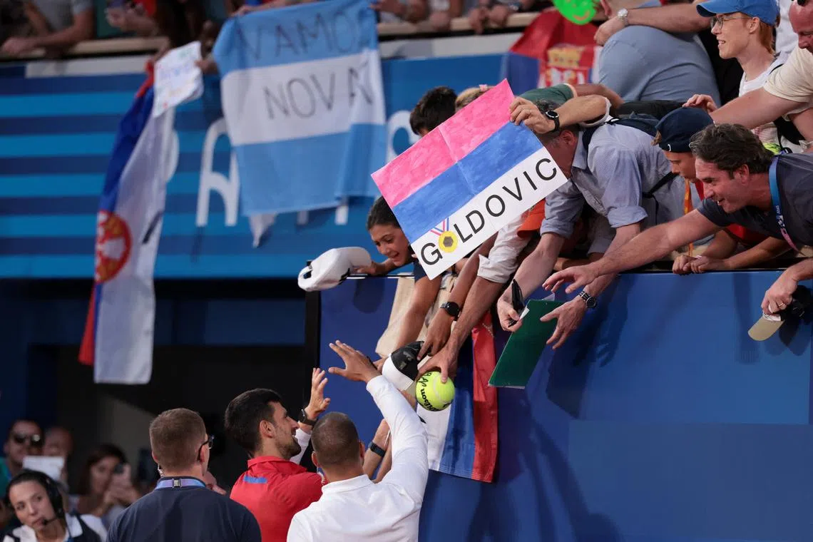 Tennis-Djokovic steeled for last chance for gold | The Straits Times
