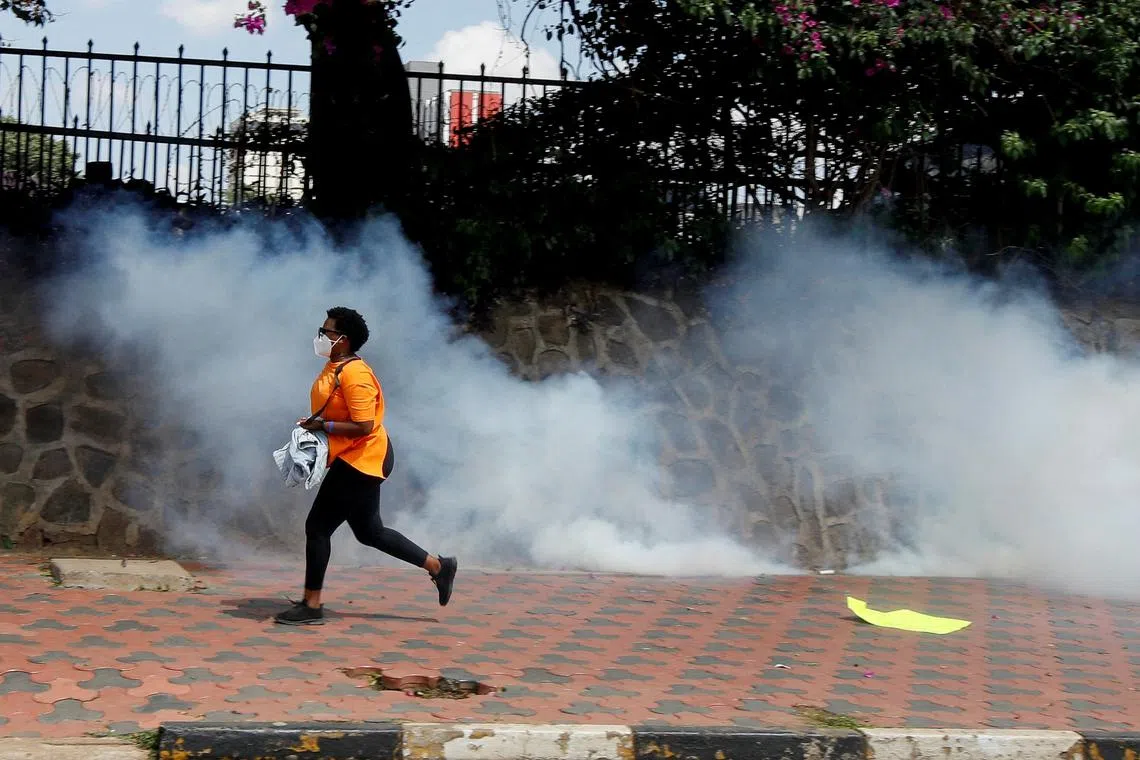 Kenyan police fire teargas at protesters marching against femicide ...