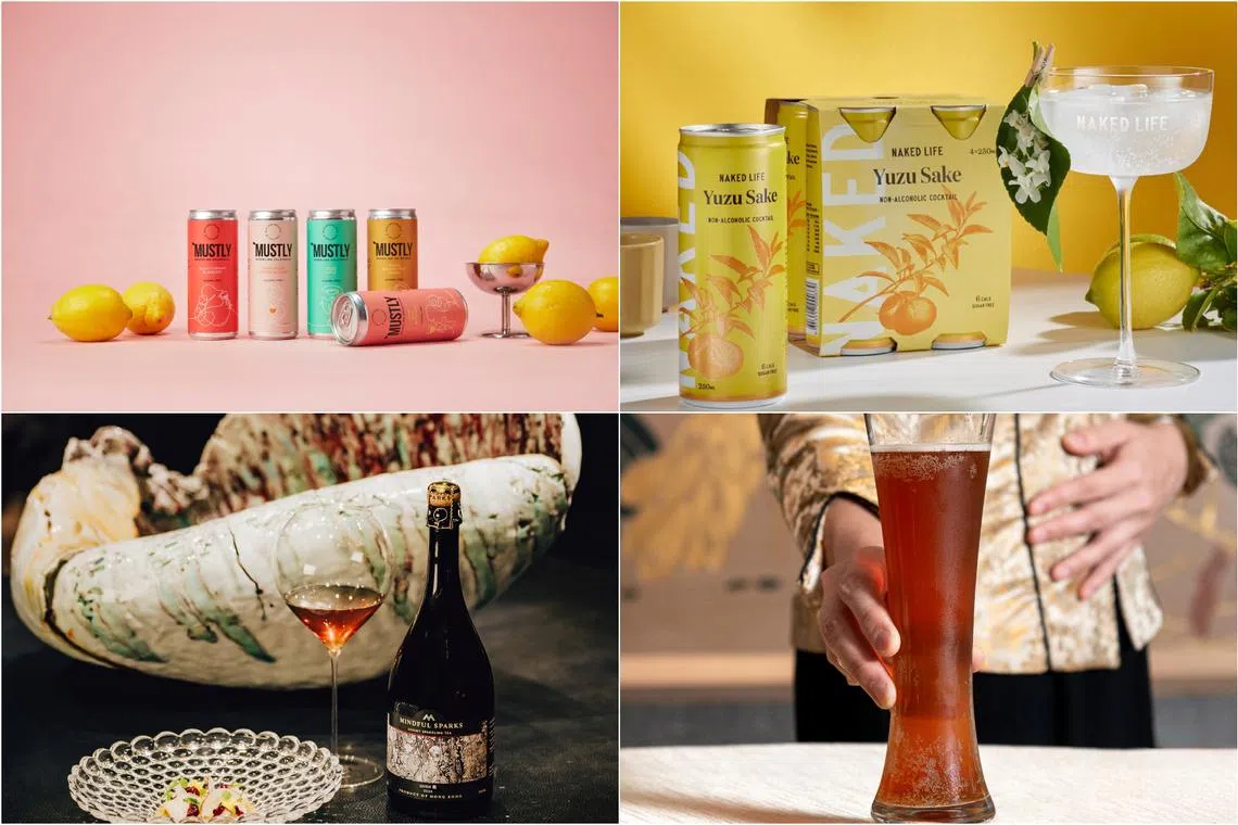 Guilt-free guzzling: New low-sugar, non-alcoholic drinks to quench your thirst | The Straits Times