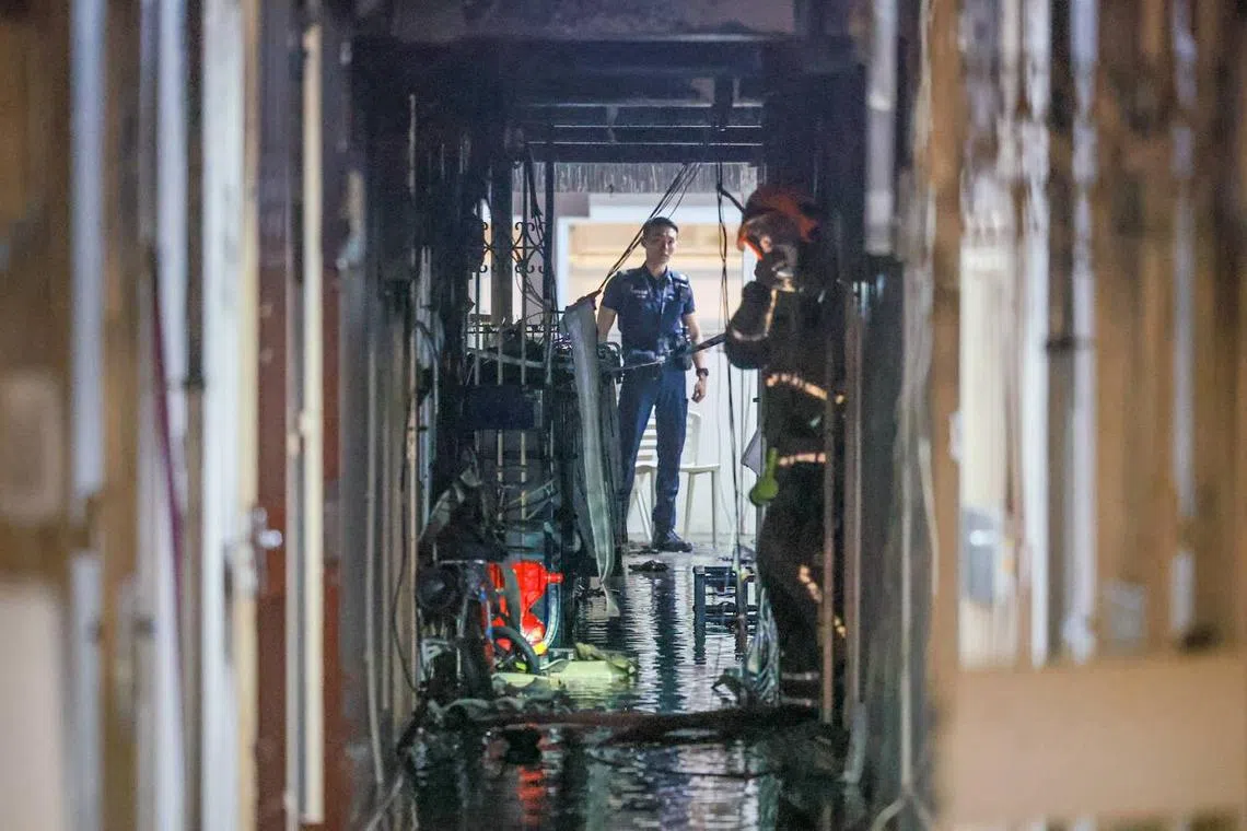 2 dead after fire in Jalan Bukit Merah flat, about 60 evacuated | The ...