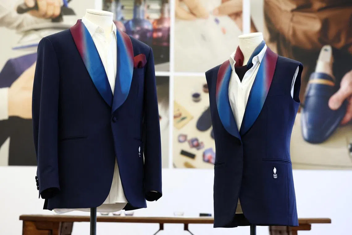 Designer Berluti reveals opening ceremony tuxedo for French athletes ...