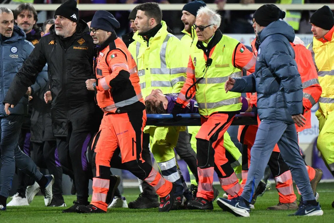 Fiorentina’s Edoardo Bove ‘awake and alert’ in hospital after on-field ...