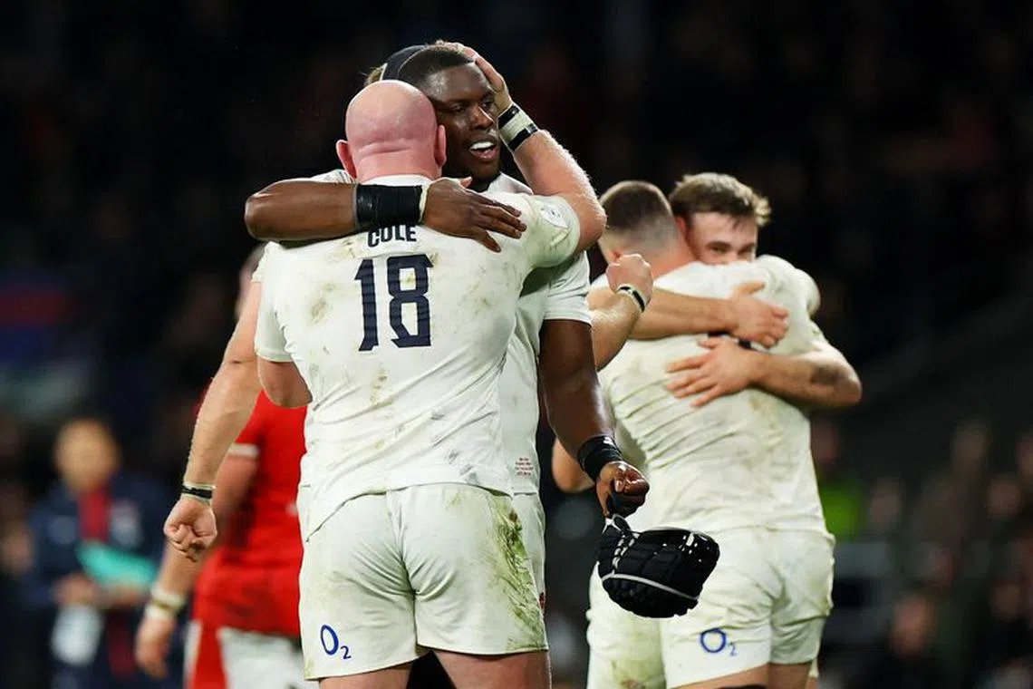 England fight back to edge out Wales 16-14 | The Straits Times