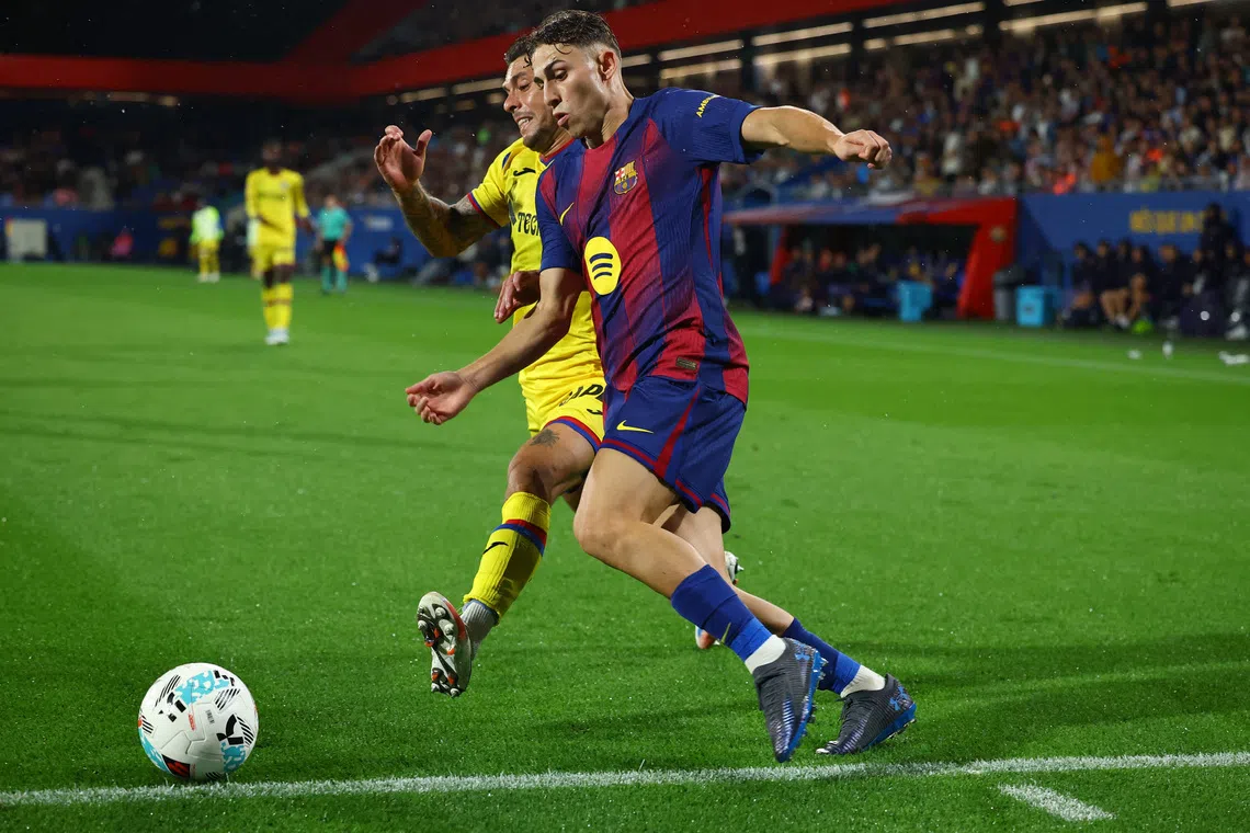 Barcelona's Lopez out for three weeks with muscle injury | The Straits Times