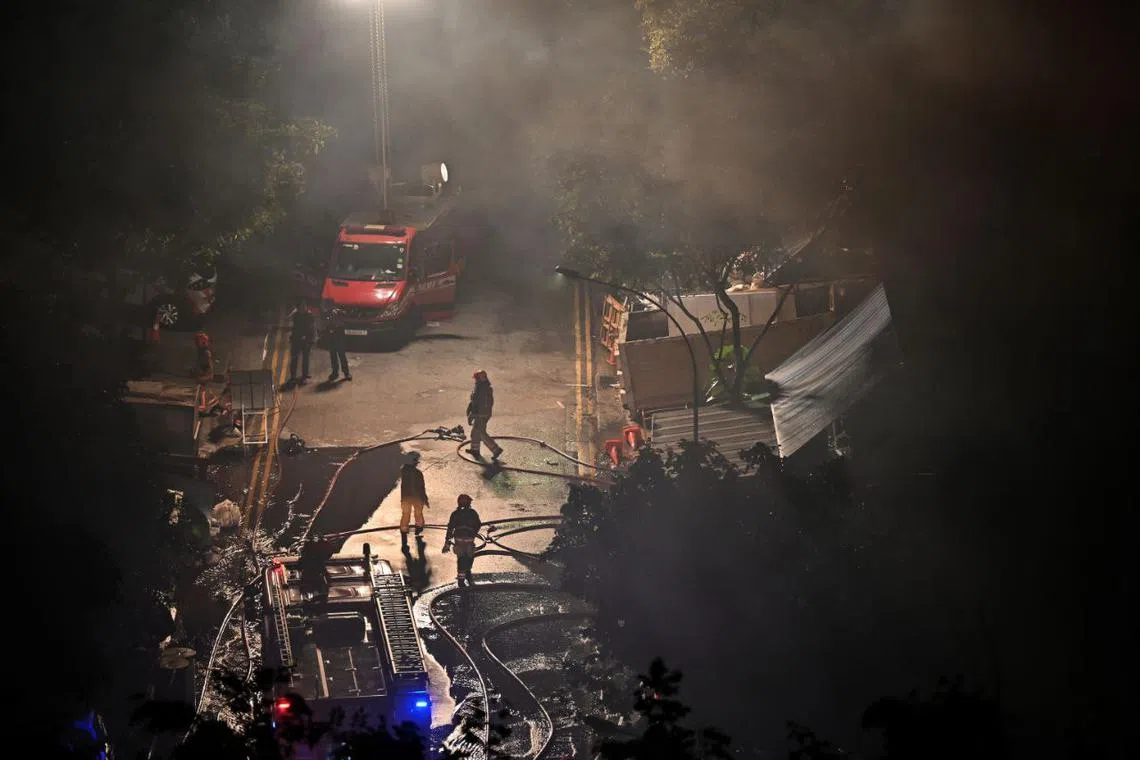 Fire breaks out at Toa Payoh Industrial Park; one firefighter taken to ...