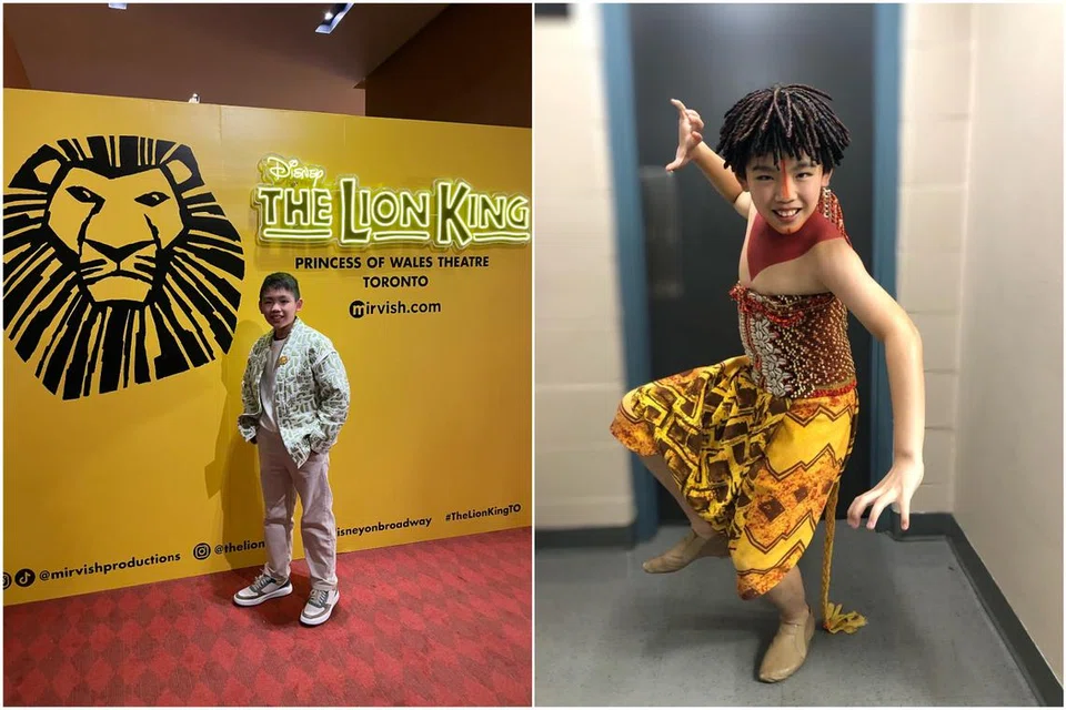 Singaporean Oliver Woon, 10, plays Young Simba in Toronto production of ...