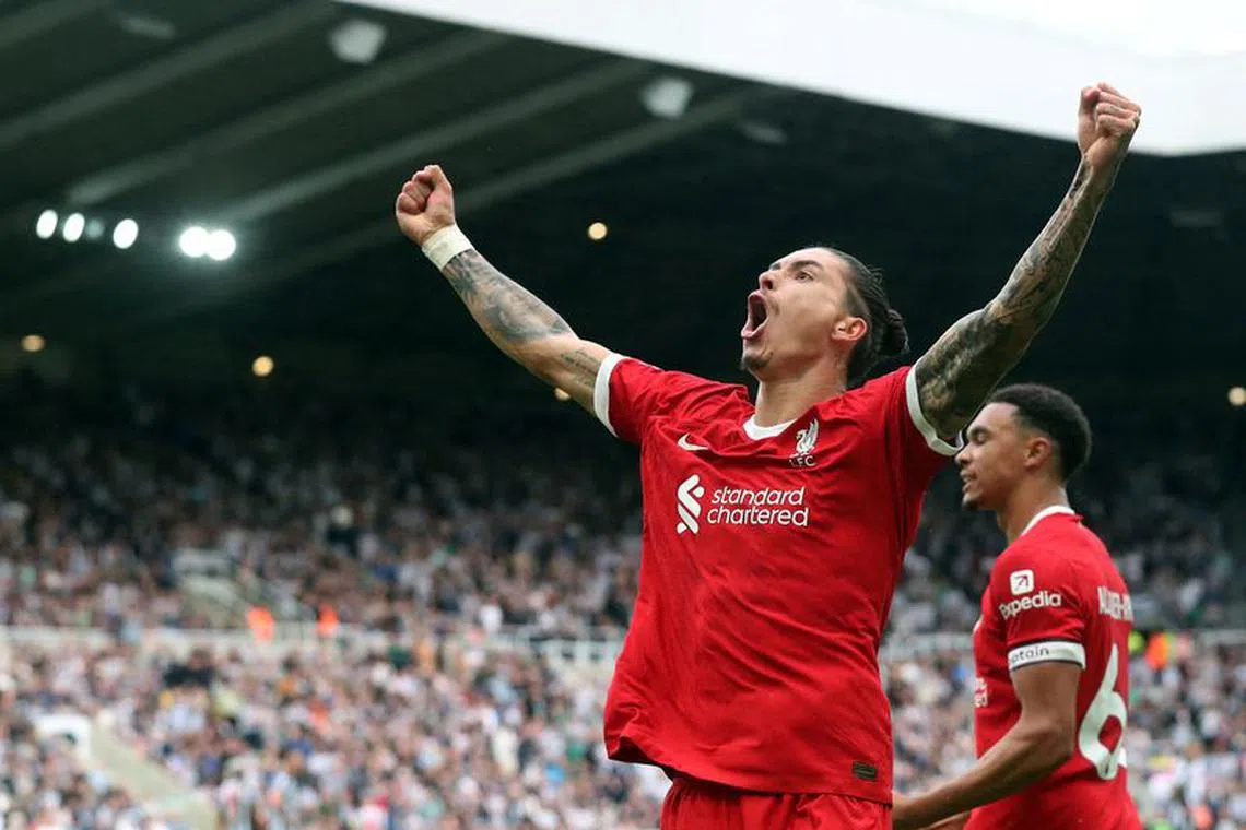 Super-sub Nunez grabs 2-1 win for 10-man Liverpool against Newcastle ...