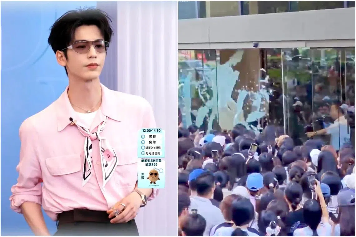 Fan frenzy at packed China mall forces Zhang Linghe event to go online ...