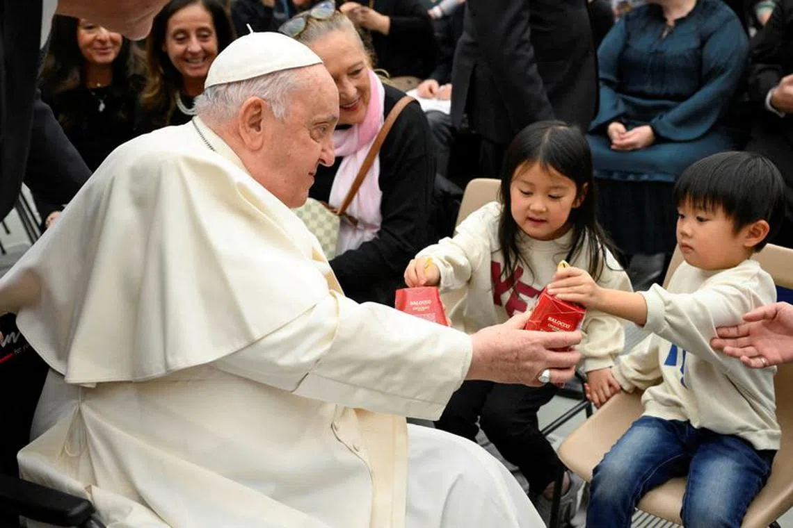 Pope deplores child deaths in 'whirlwind of violence' in Gaza, Ukraine ...