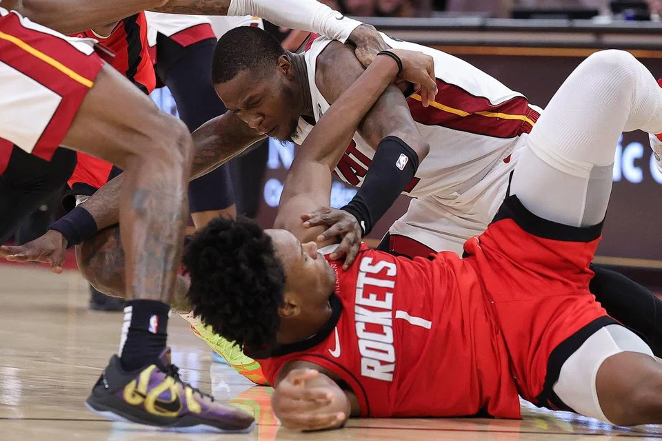 Rockets’ Amen Thompson, Heat’s Terry Rozier suspended after NBA game ...