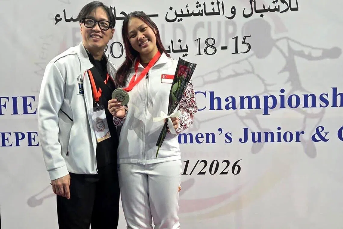 Fencer Elle Koh clinches Singapore’s first epee title at a Junior World ...