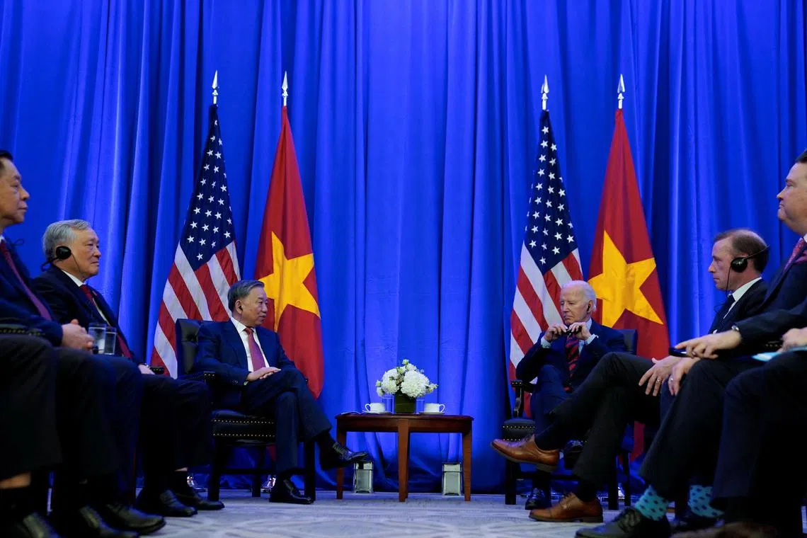 Biden meets Vietnam leader to counter Hanoi’s ties with China and Russia | The Straits Times