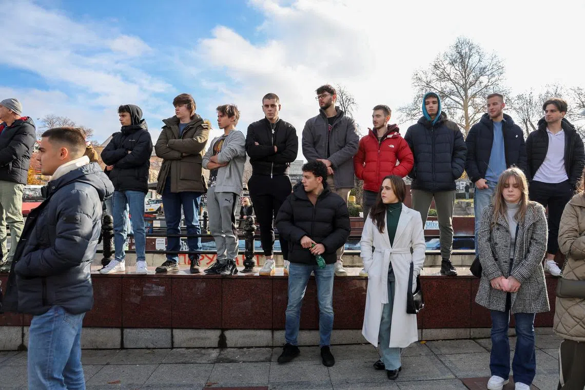 Serbian students block classes to protest roof collapse deaths | The ...