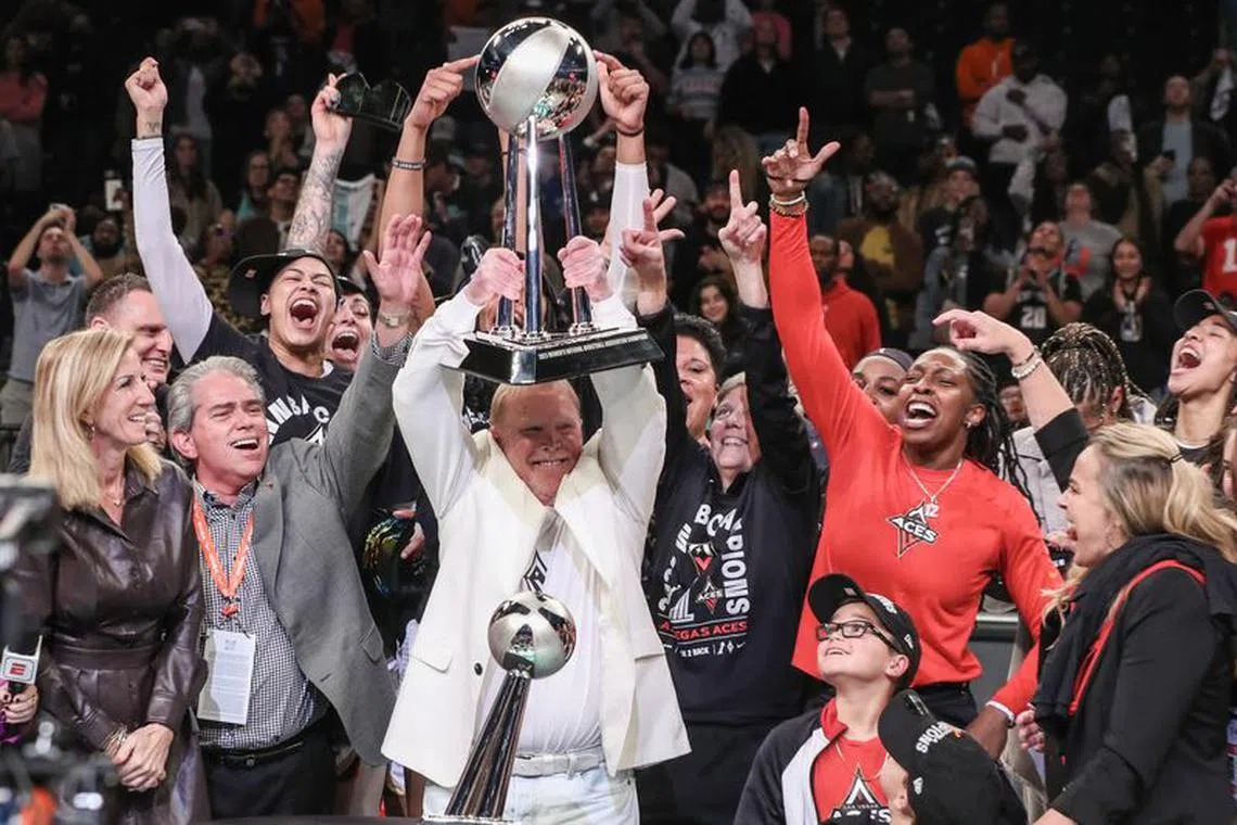 Aces overcome Liberty to win second straight WNBA title | The Straits Times