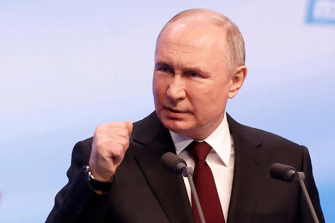 Attacks by Russia on border regions even as partial results show Putin ...