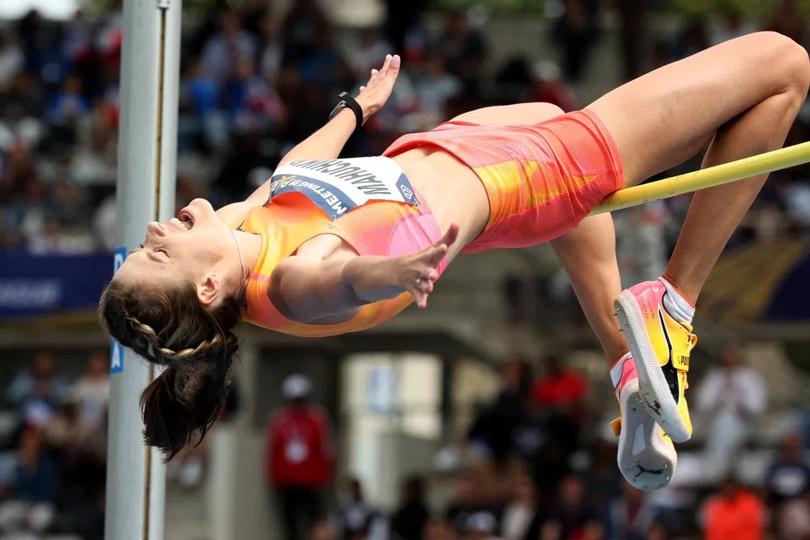 Ukraine's Mahuchikh breaks 1987 women's high jump world record | The ...