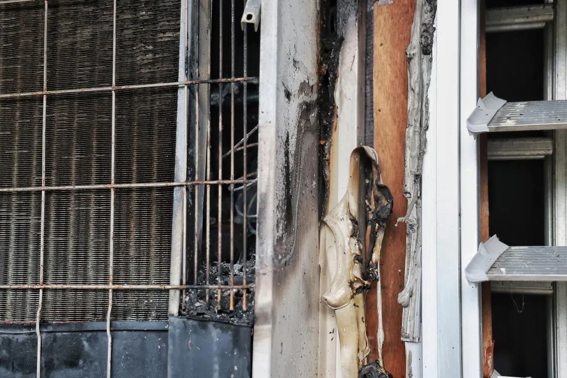 Second-hand air-con unit in Redhill flat catches fire and explodes, 2 ...