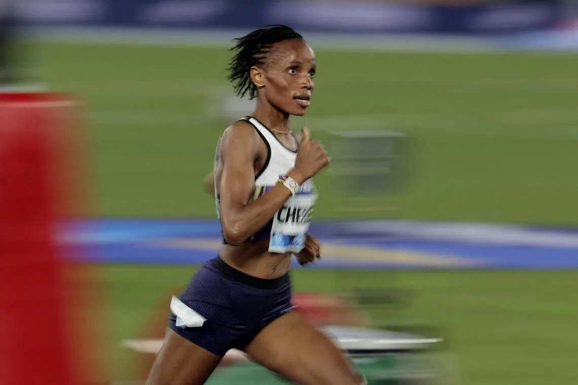 Kenya's Chebet nears 5000m world record at Rome Diamond League | The Straits Times