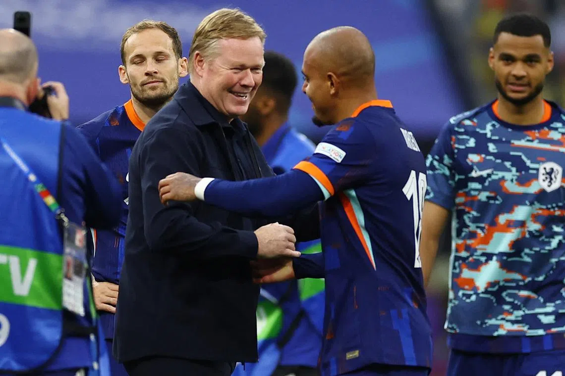 Ronald Koeman urges players not to drop their levels after Dutch reach ...