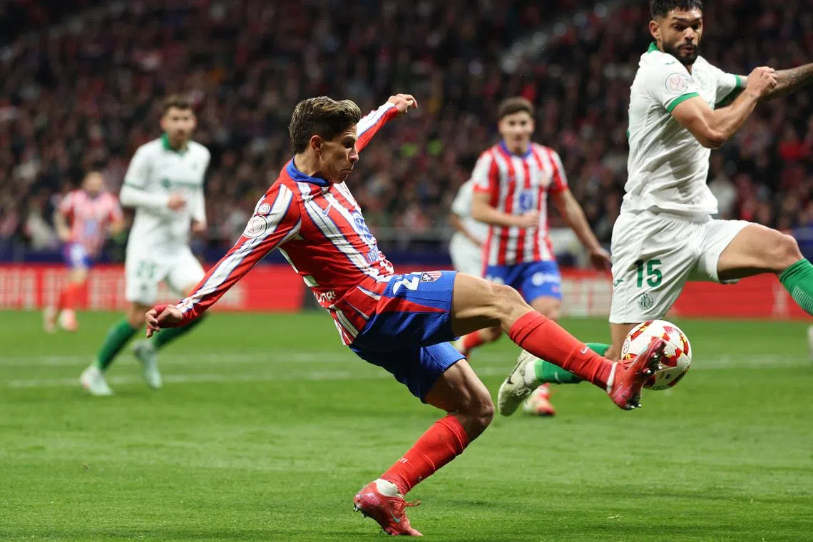 Simeone at the double as Atletico thrash Getafe to reach semis | The ...