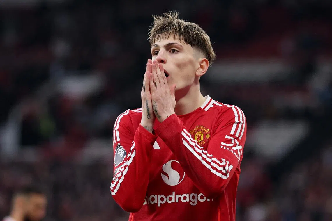 Man United's Amorim lauds Garnacho's 'complete game' in Arsenal draw | The Straits Times