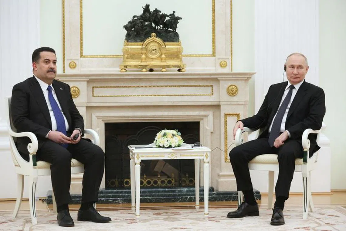 Putin hosts Iraqi PM in Kremlin, hails cooperation in OPEC+ | The ...