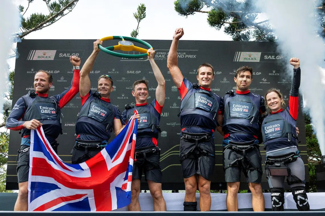 Fletcher flags British intent with first SailGP victory | The Straits Times
