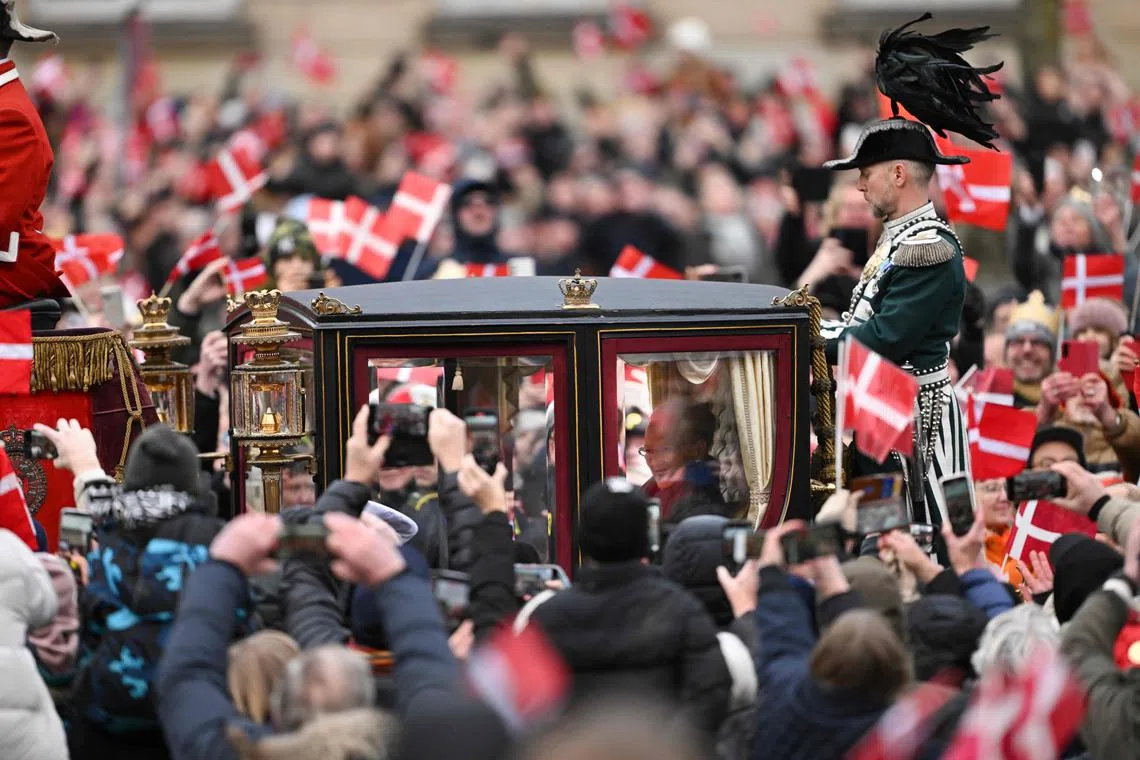 Denmark’s King Frederik X appears before huge crowds after taking ...