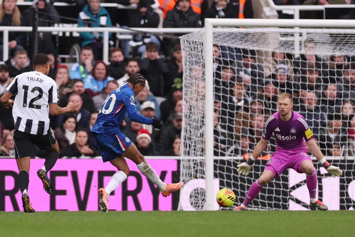 Newcastle squander two-goal lead in 2-2 draw with Chelsea | The Straits ...