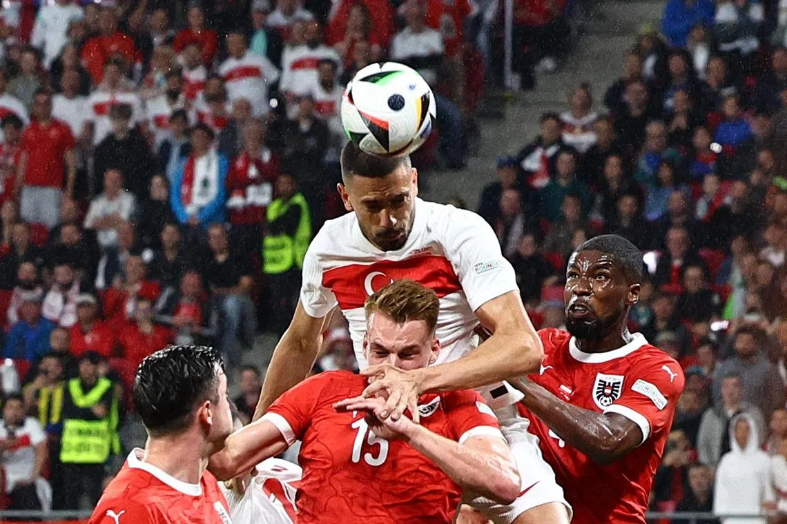 Merih Demiral's brace lifts Turkey to 2-1 win against Austria at Euro ...