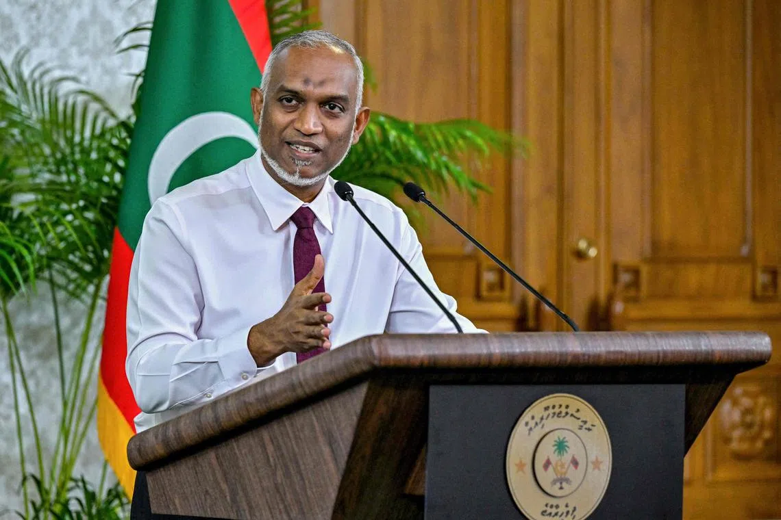 Maldives president holds record 15-hour press conference | The Straits ...