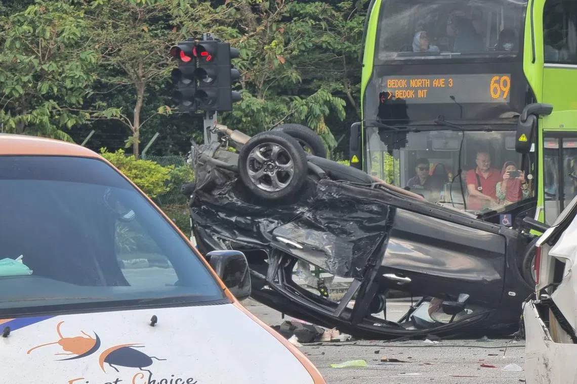 Temasek JC student one of 2 killed in multi-vehicle accident in Tampines | The Straits Times