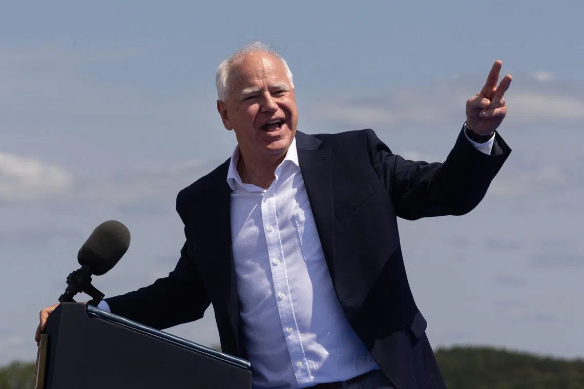 Democrats V-P pick Tim Walz’s net worth trails the other candidates in ...