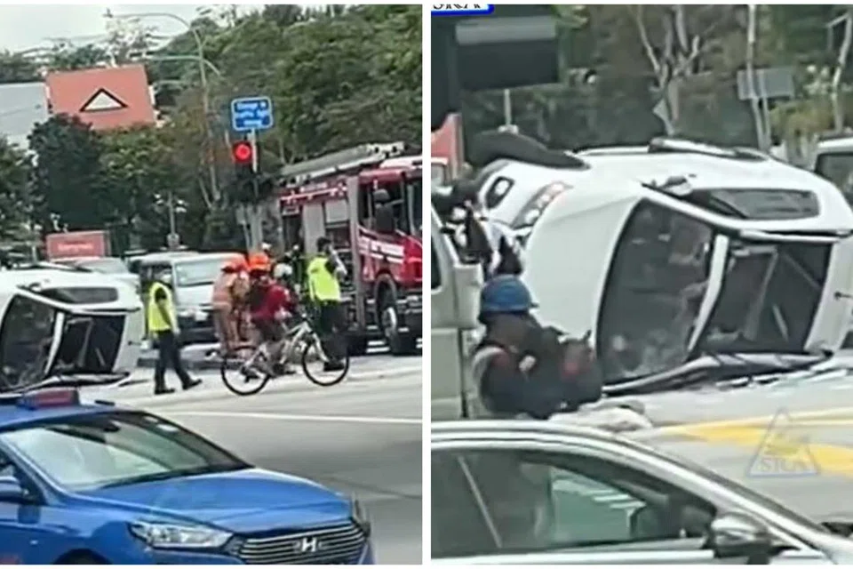 9 taken to hospital after accident in Bedok | The Straits Times
