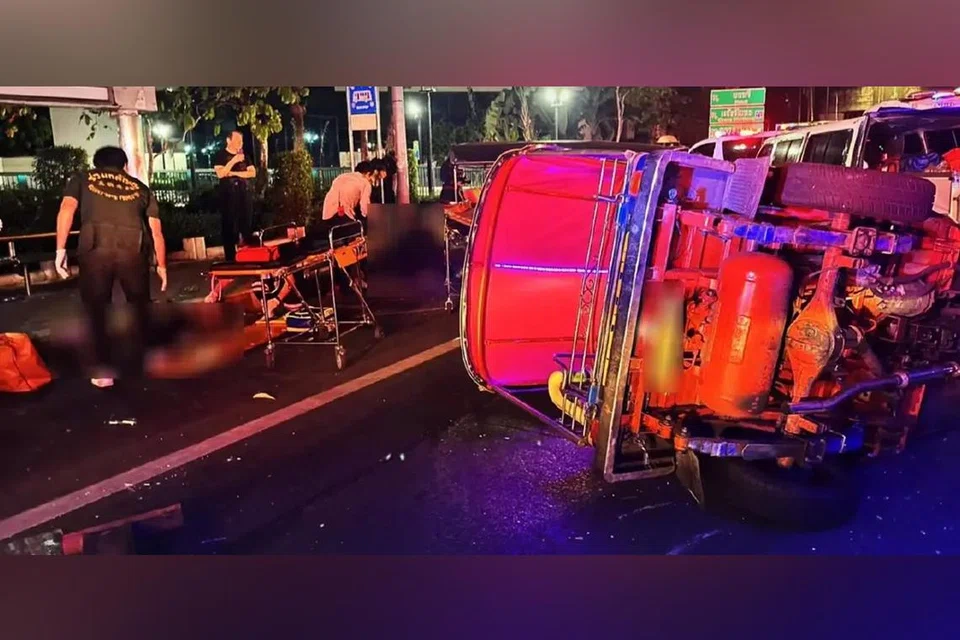 Three seriously injured when two tuk-tuks collided in alleged race in ...