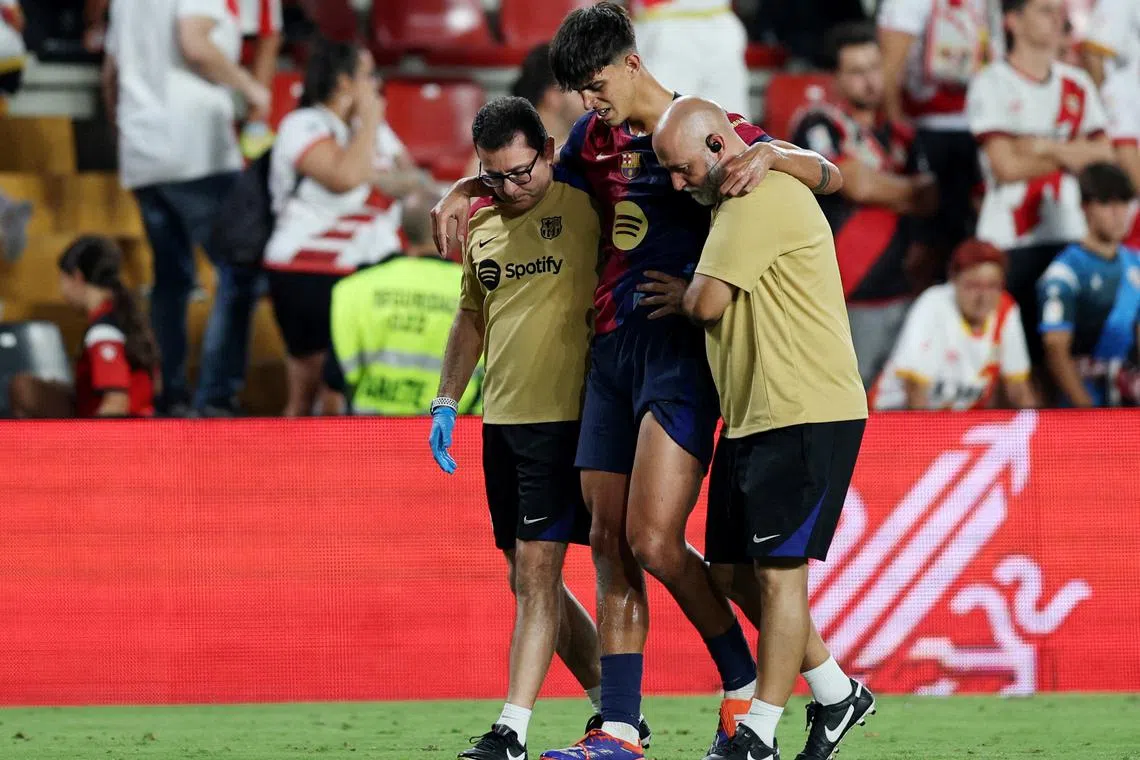 Barcelona's Bernal suffers ACL rupture | The Straits Times