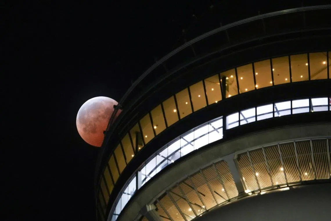 Stargazers marvel at Blood Moon, rare total lunar eclipse | The Straits Times